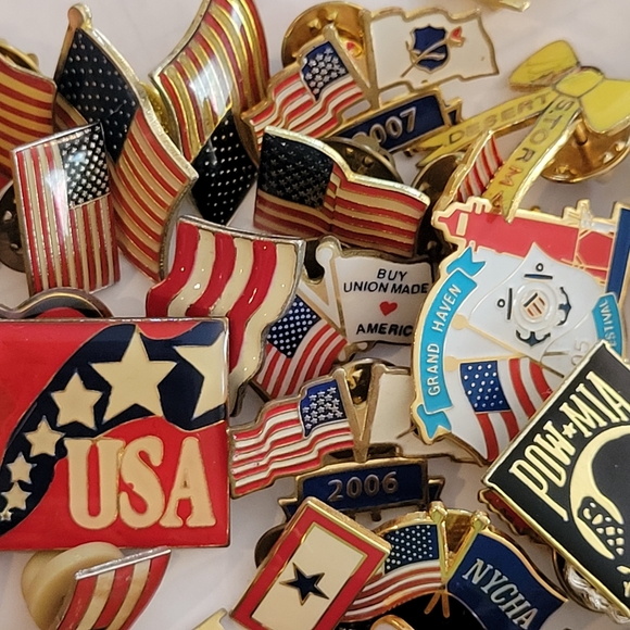 USA | Accessories | Usa American Flag Patriotic Tie Tack Pins Crafting ...
